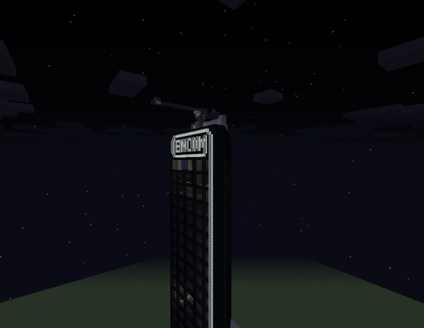 Tron Legacy's Encom Tower Minecraft Map