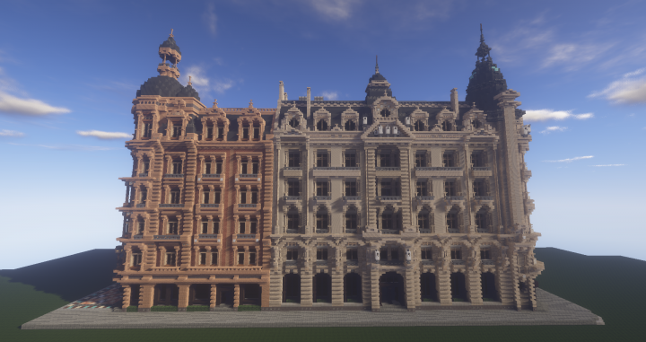 classic european city block +download(mods required) Minecraft Map