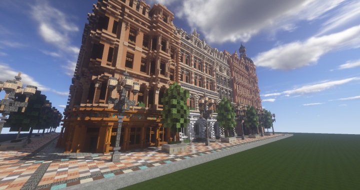 classic european city block +download(mods required) Minecraft Map
