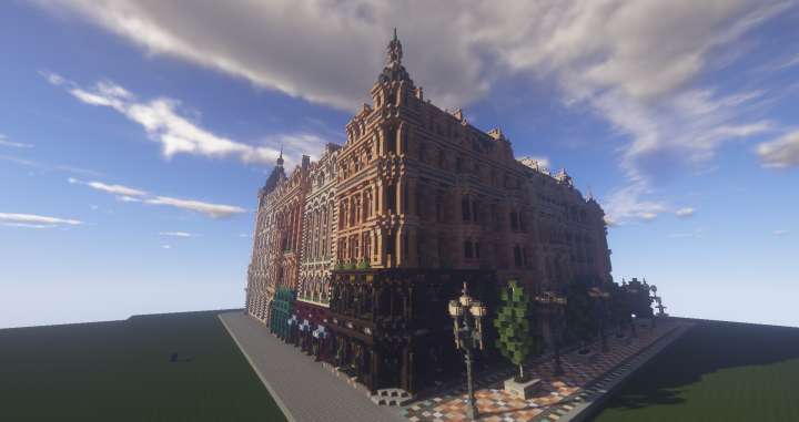classic european city block +download(mods required) Minecraft Map