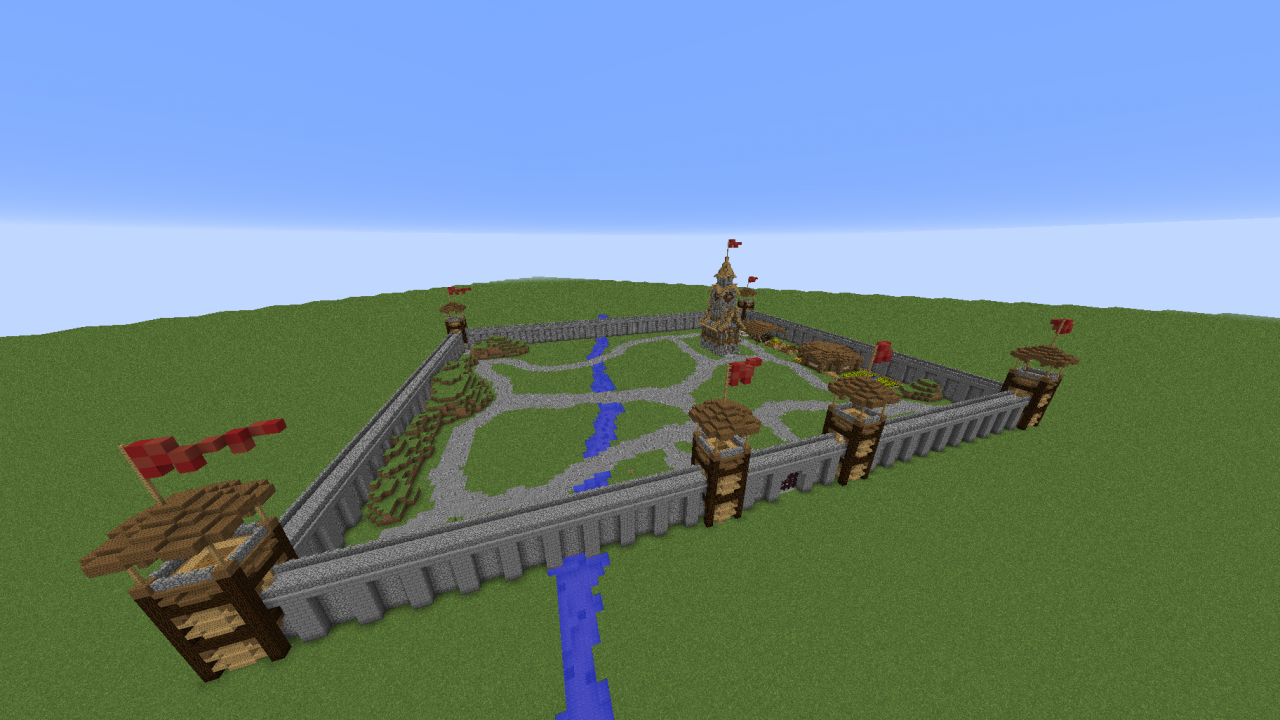 Big Medieval Castle Minecraft Map
