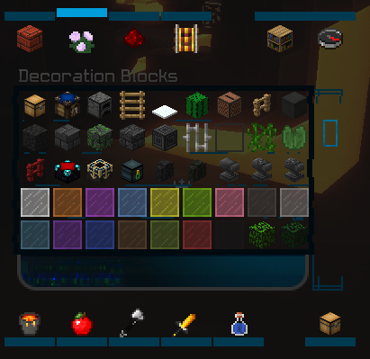 GUI Texurepack | Blue Glitched Texture (coutined) Minecraft Texture Pack