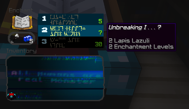 GUI Texurepack | Blue Glitched Texture Minecraft Texture Pack