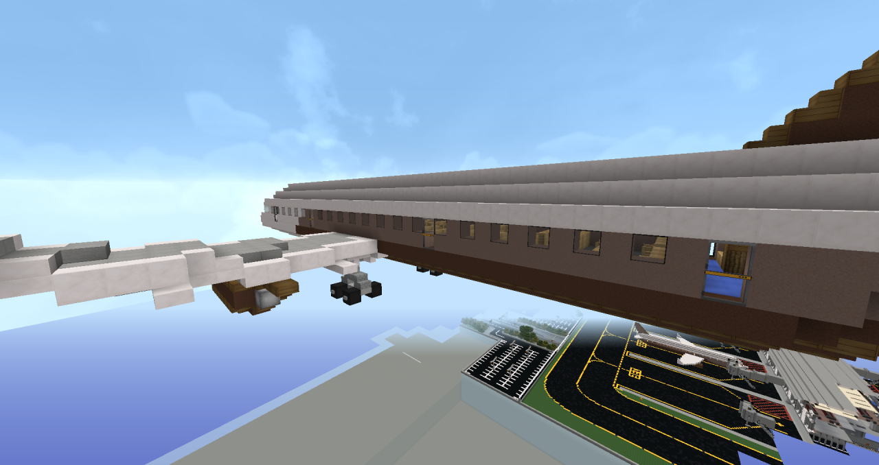 Boeing 757-200 Minecraft Map