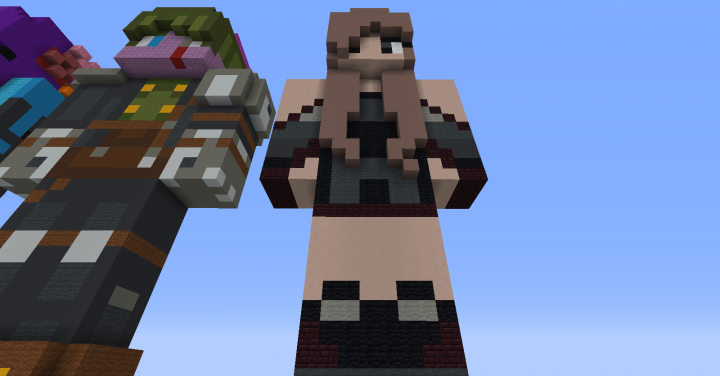 Player SKin Statues Minecraft Map