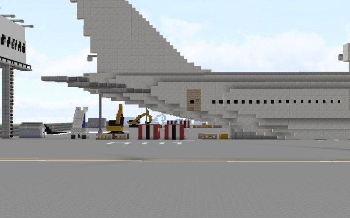 Boeing 747-400 Minecraft Map