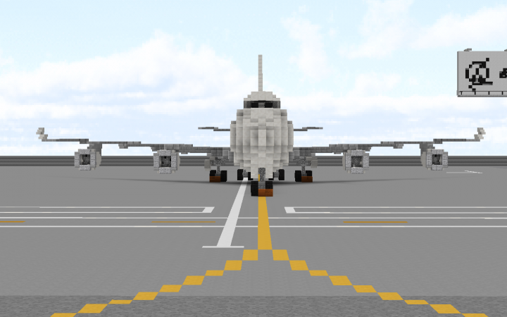 Boeing 747-400 Minecraft Map
