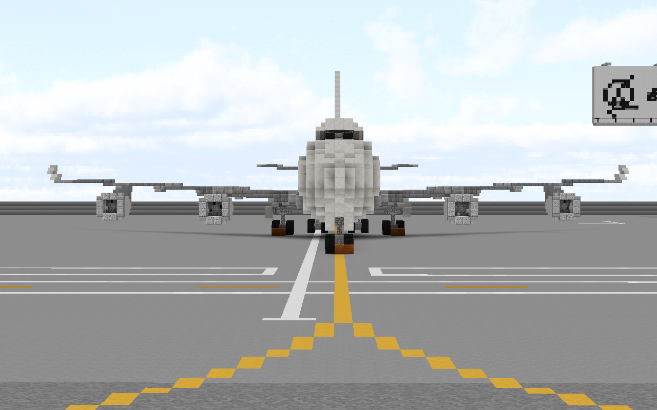 Boeing 747-400 Minecraft Map