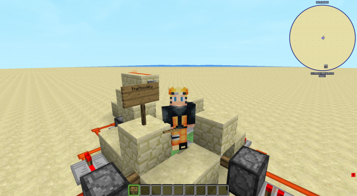 Redstone++ mod horizontal 2x2 Piston door/ base door Minecraft Map