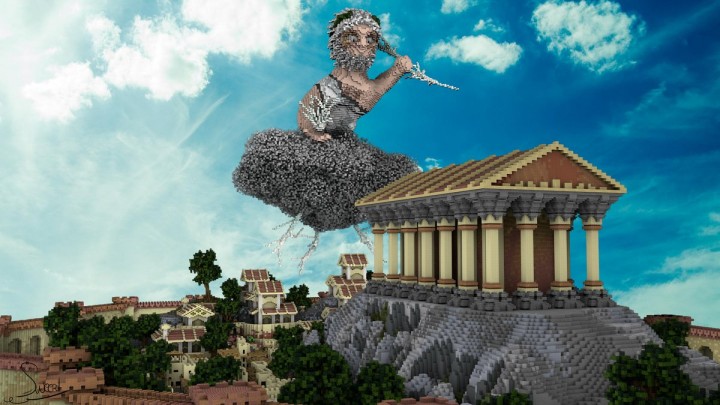 Project Rossignol: The city of Athens facing the city of Atlantis ...