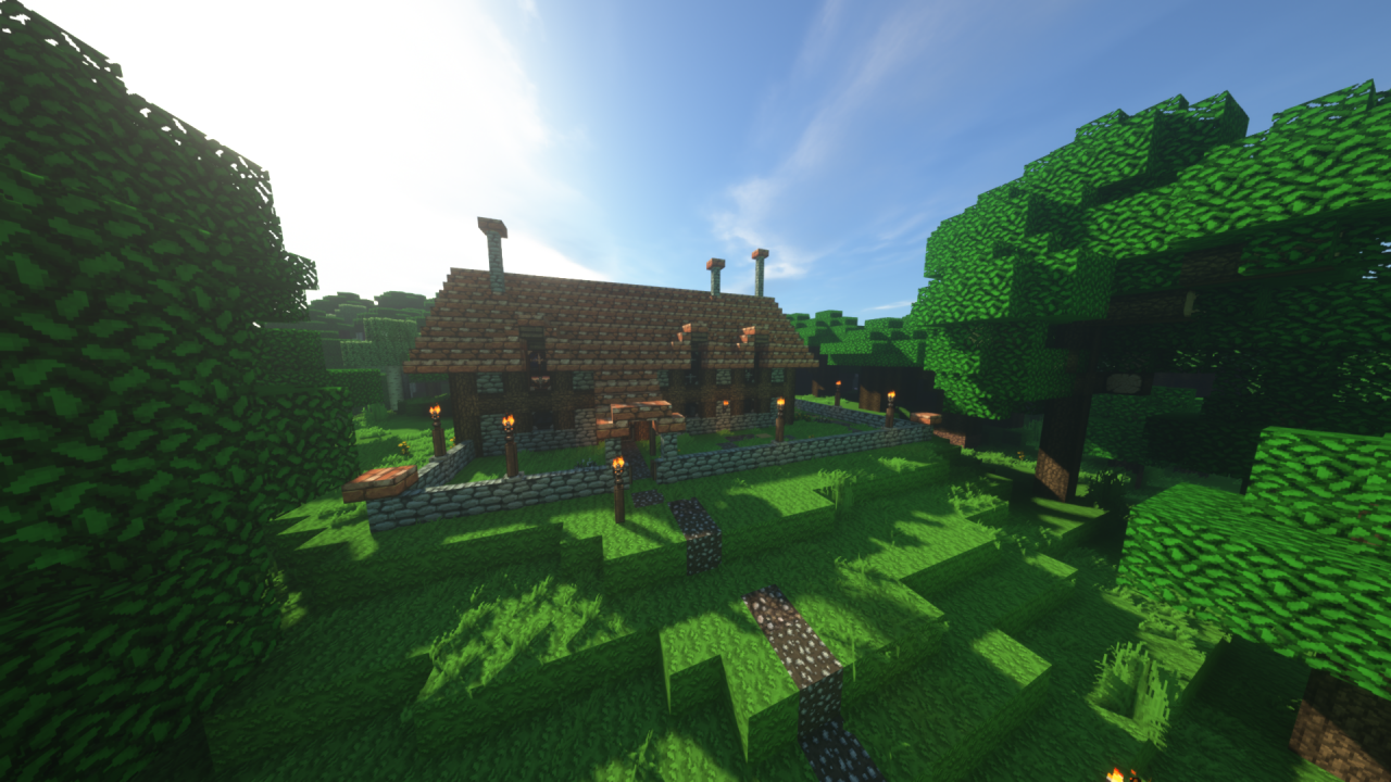 English Cottage in the Forest Minecraft Map