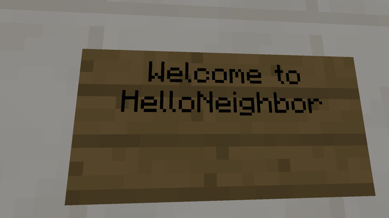 Hello Neighbor Minecraft Map