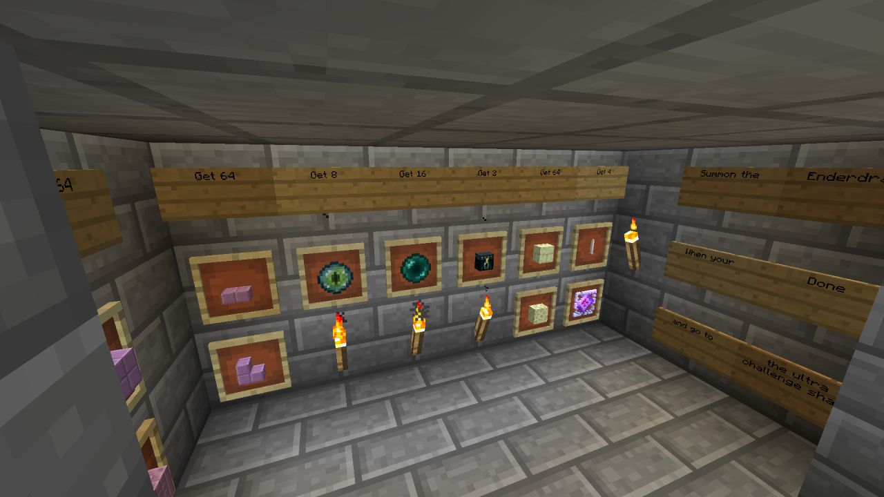 End Challenges Minecraft Map