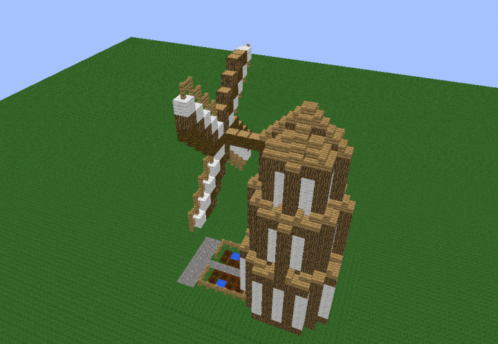 Windmill with Farm Minecraft Map