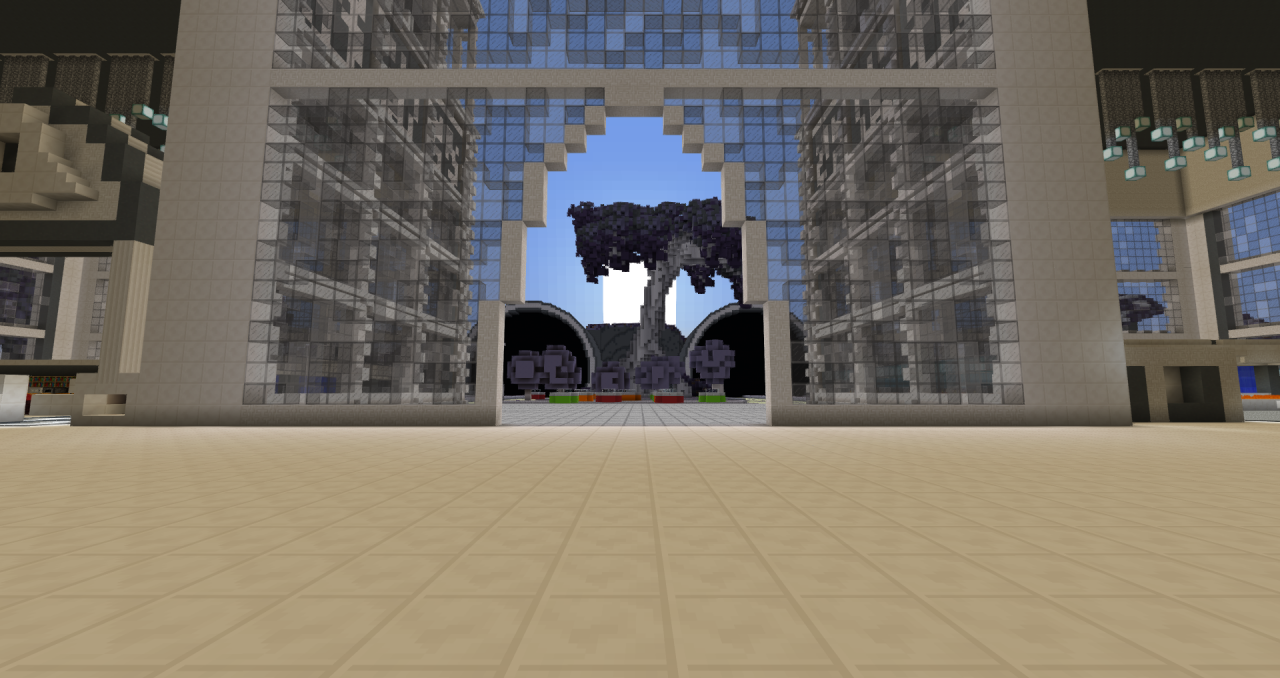 The Skyscraper of Ríkeënblákflä (Alien Planet) Minecraft Map