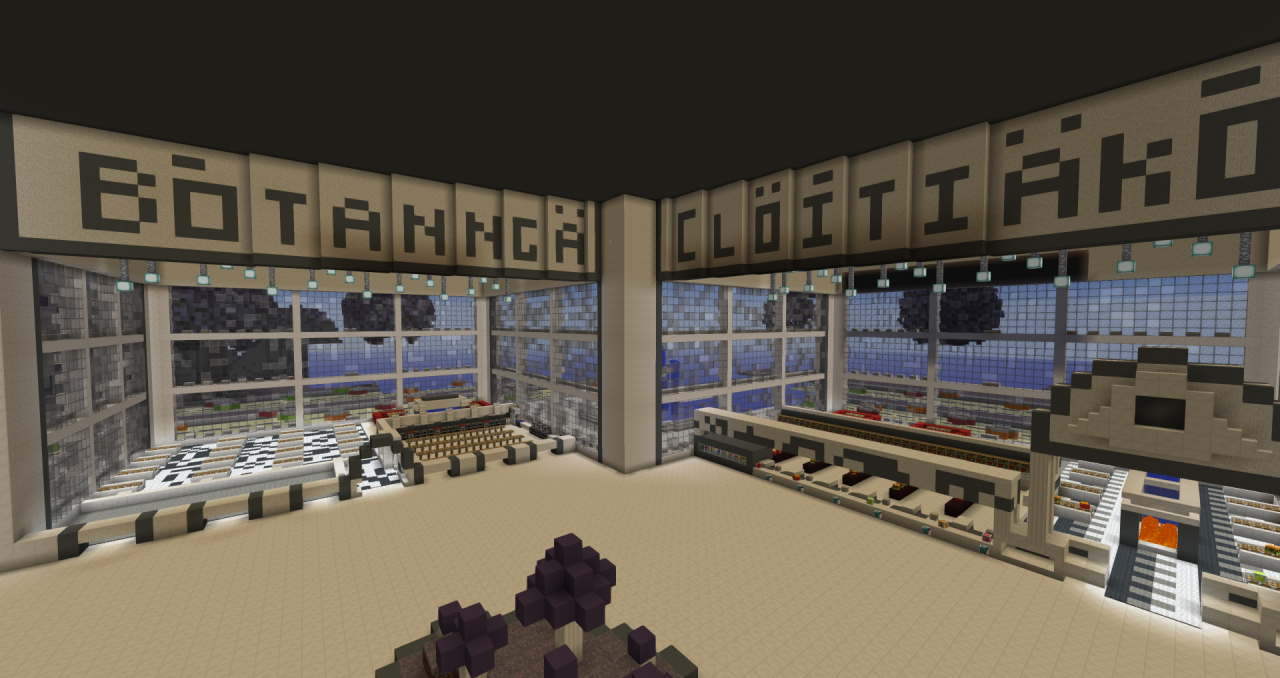 The Skyscraper of Ríkeënblákflä (Alien Planet) Minecraft Map