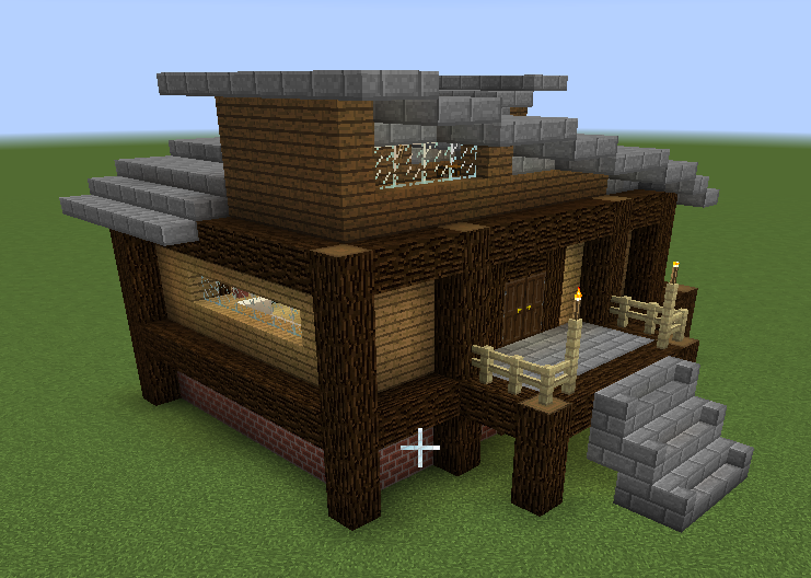 Slanted Roofed House Minecraft Map