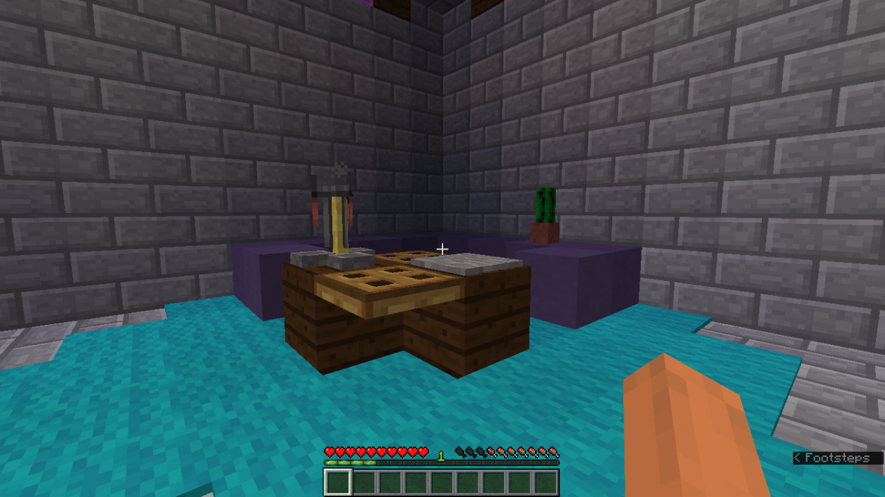 Work: 1. A Family Room Minecraft Map