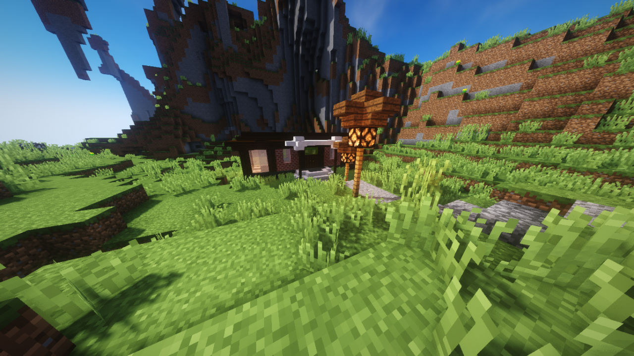 A small house with a lake Minecraft Map