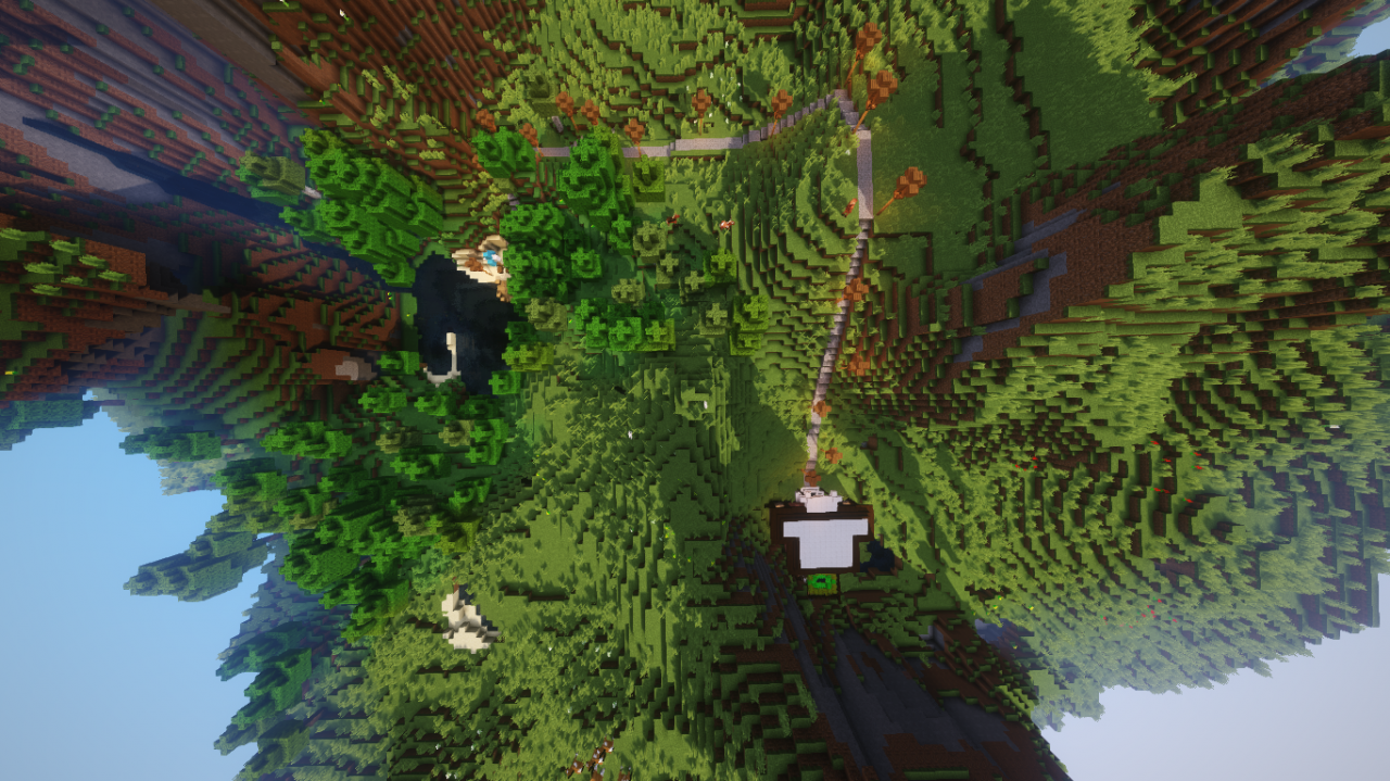 A small house with a lake Minecraft Map