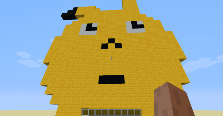 A big crappy Pikachu Minecraft Map
