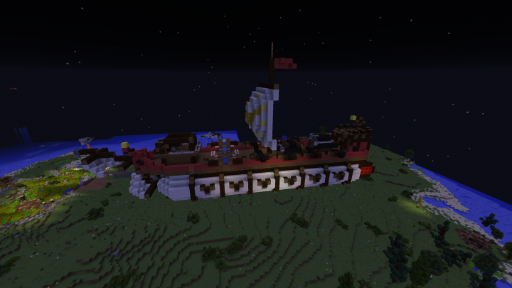 IRA Caesar Roman Galley Airship Minecraft Map