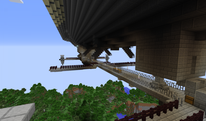 Boeing 777 "Lufthansa" + Prydwen из игры Fallout 4 Minecraft Map