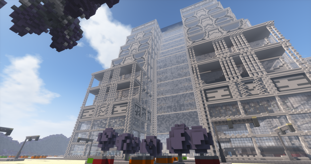 The Skyscraper of Ríkeënblákflä (Alien Planet) Minecraft Map