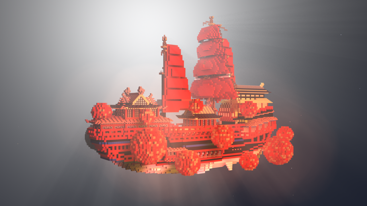 sailboat asia style Shuinsen + download Minecraft Map