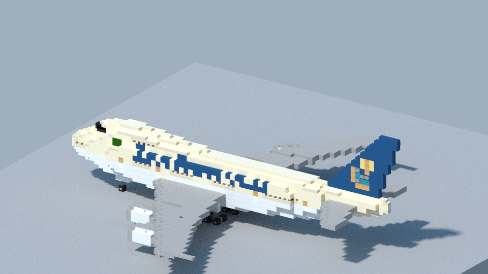 Boeing 747SP Minecraft Map