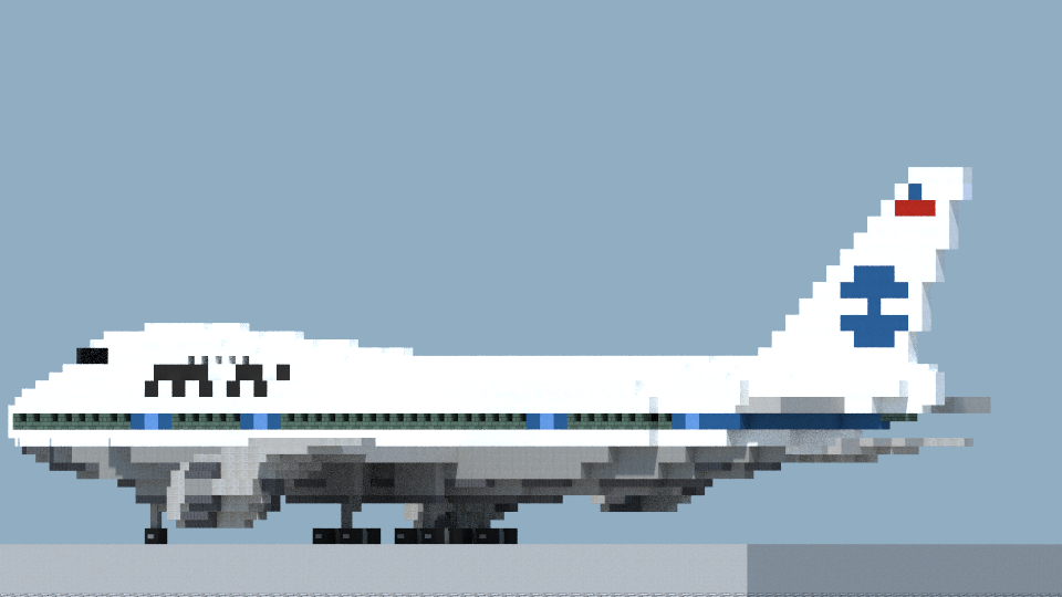 Boeing 747SP Minecraft Map
