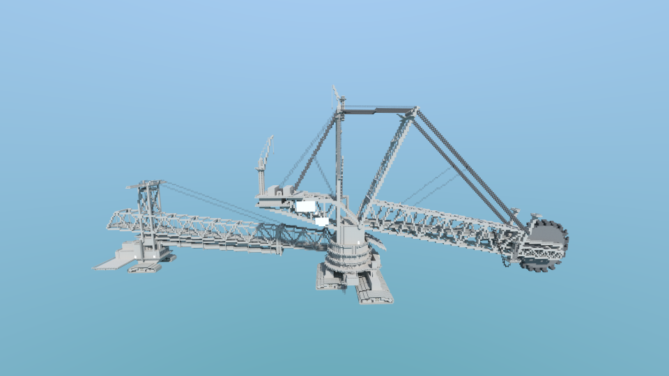 The Largest Land Vehicle in the World - The Bagger 288 Minecraft Map