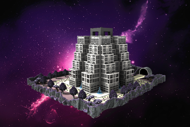 The Skyscraper of Ríkeënblákflä (Alien Planet) Minecraft Map