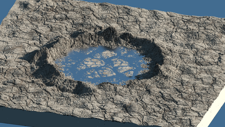 Crater 02- Custom map 1000x1000 Minecraft Map