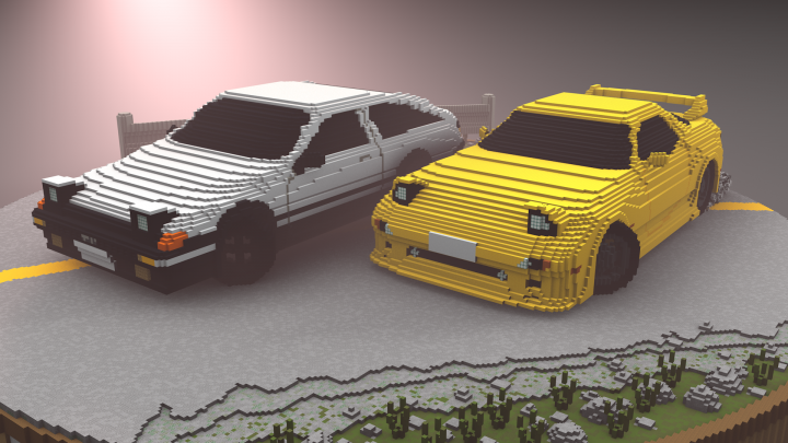 "This Is Real Drifting" - Initial D Build Minecraft Map