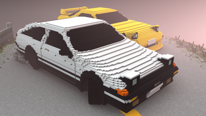 "This Is Real Drifting" - Initial D Build Minecraft Map