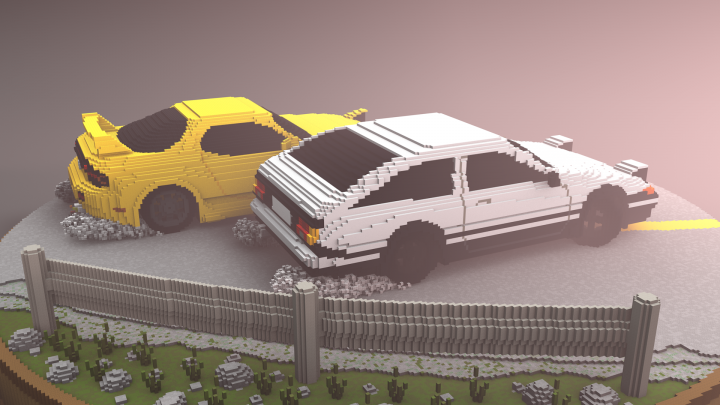 "This Is Real Drifting" - Initial D Build Minecraft Map