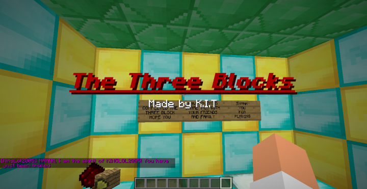 The Three Blocks Minecraft Map