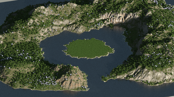 Island in the middle of the sea Minecraft Map
