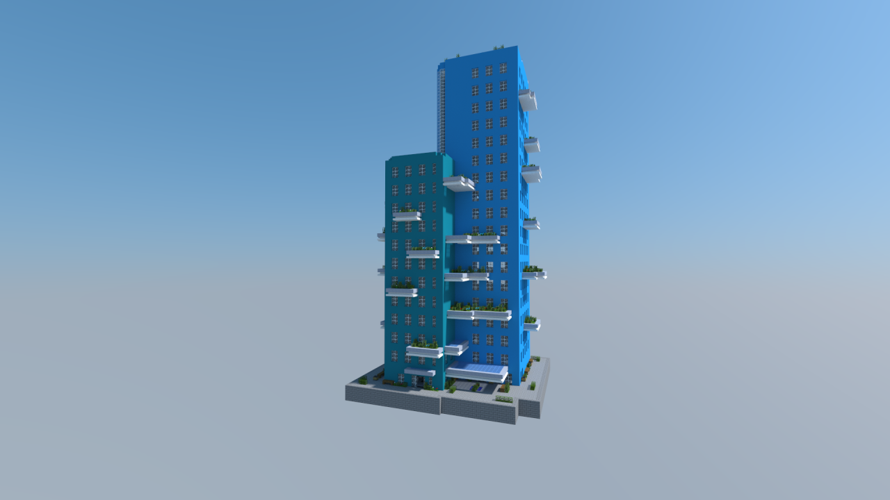 Skyscraper Solo Minecraft Project Contest | Colored Skycraper Minecraft Map