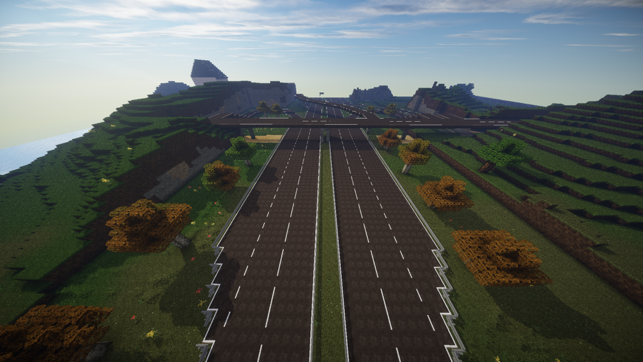 Project Zearth Road System Minecraft Map