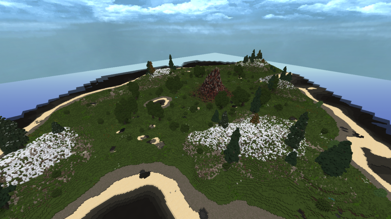 Volcano Island Minecraft Map