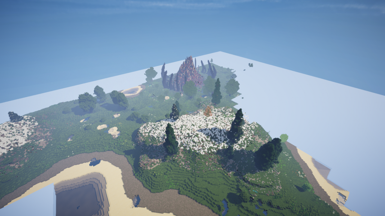 Volcano Island Minecraft Map