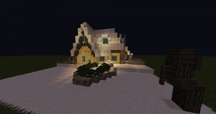Re-creation: Snowy Cottage Minecraft Map