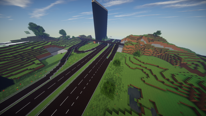 Project Zearth Road System Minecraft Map