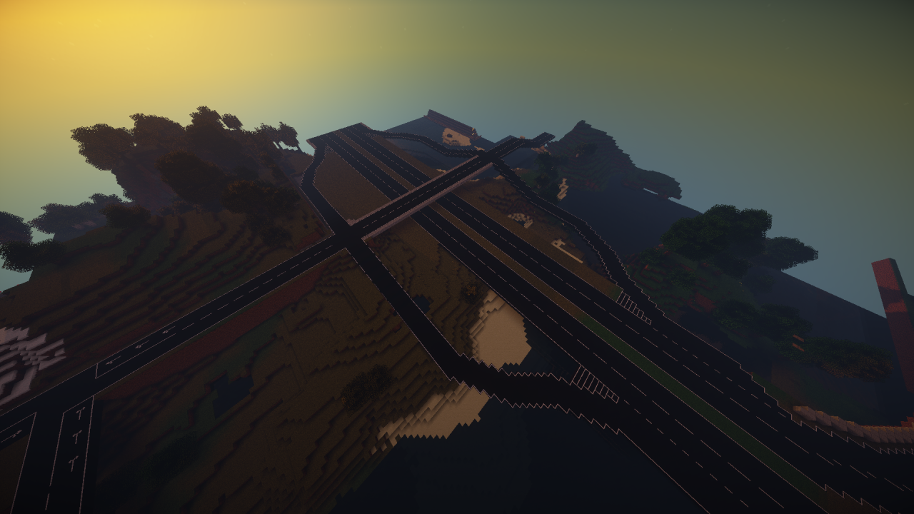 Project Zearth Road System Minecraft Map