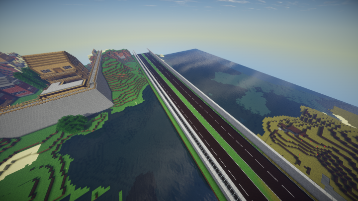 Project Zearth Road System Minecraft Map