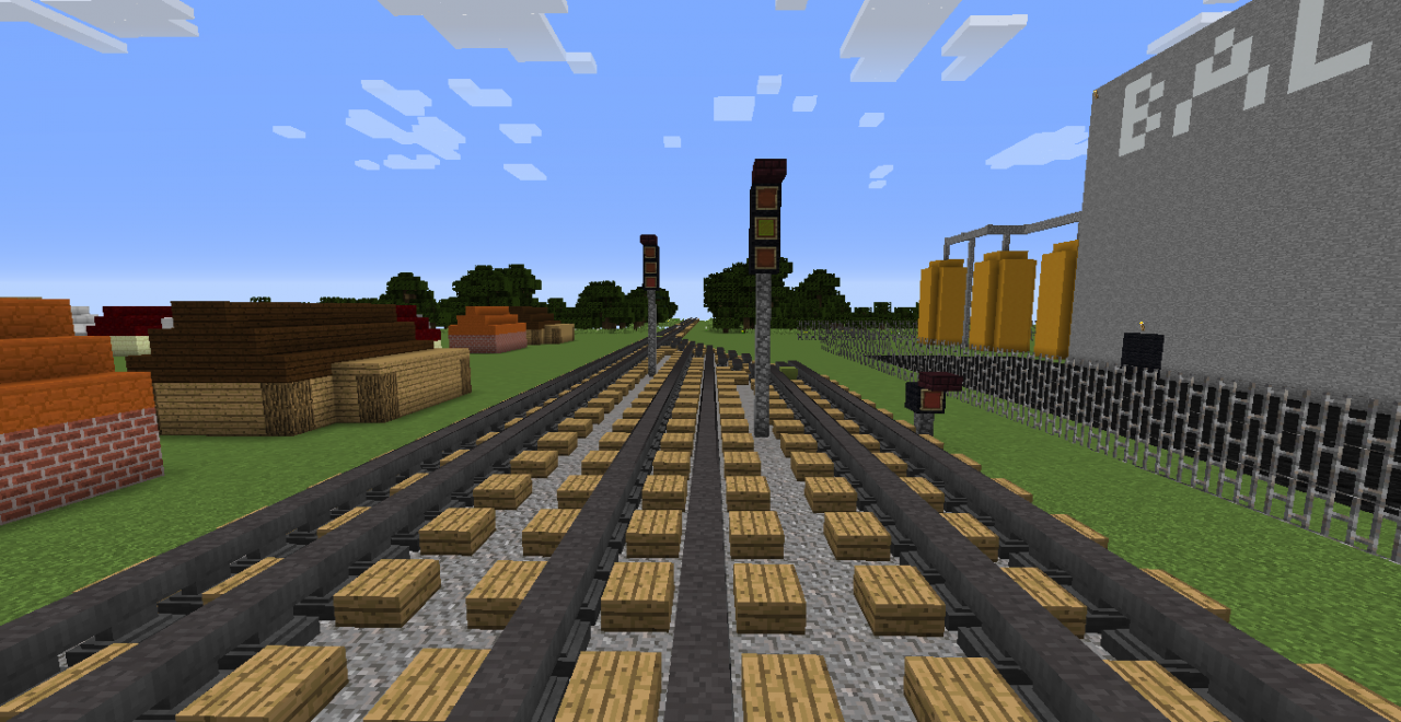 Latvian railway line Minecraft Map
