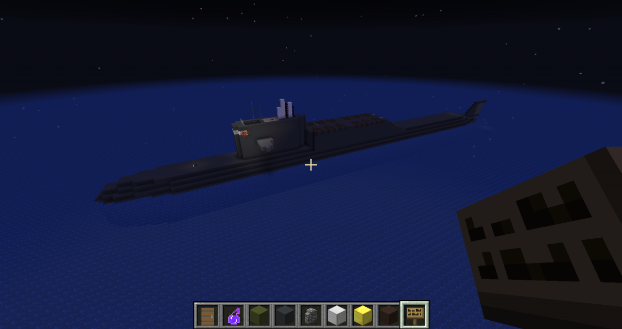 my fictional nuclear strategic missile submarine Minecraft Map