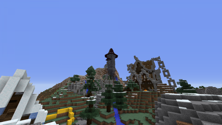 Ongoing Viking Village Minecraft Map